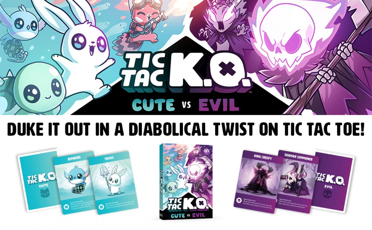 Tic Tac KO: Cute vs. Evil – Gators Games and Hobby LLC