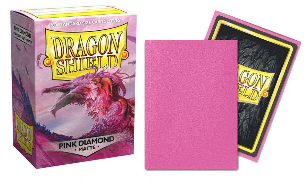 Dragon Shield: Matte Pink Diamond Sleeves - Box of 100 – Gators Games ...