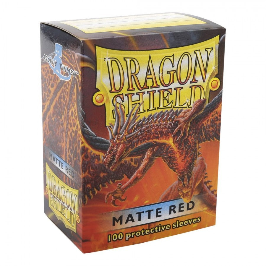 Dragon Shield: Matte Red Sleeves - Box of 100 – Gators Games and Hobby LLC